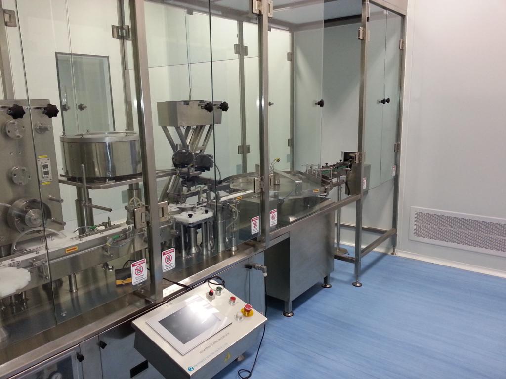 SNOWBELL PVFB 240 Powder Filling and Stoppering Line for Vials 10 ml ...